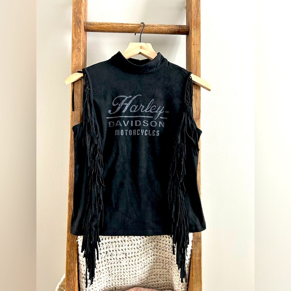 Harley-Davidson | Tops | Nwotharleydavidson Fringe Top S | Poshmark